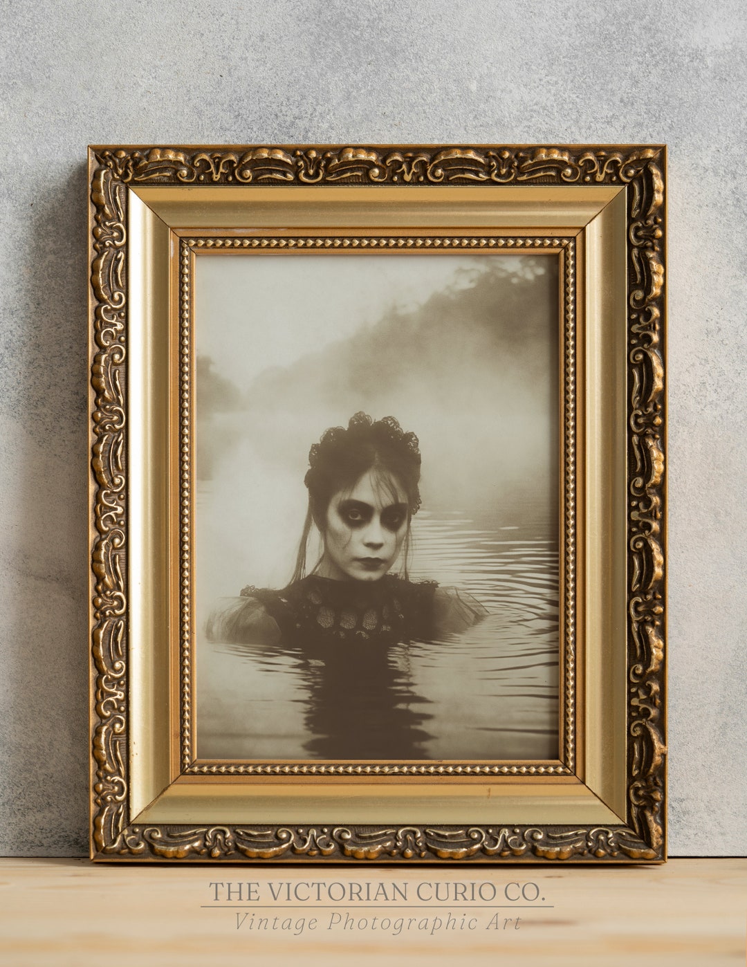 Gothic Nymph Vintage Poster, PRINTABLE Eerie Victorian Photograph, Dark ...