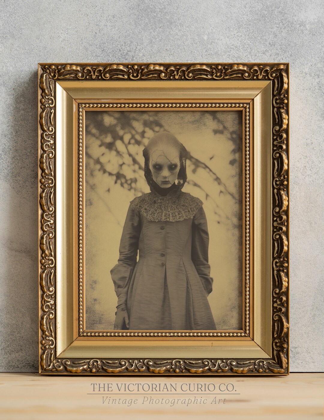 Ominous Changeling Vintage Portrait, PRINTABLE Eerie Gothic Art, Spooky ...