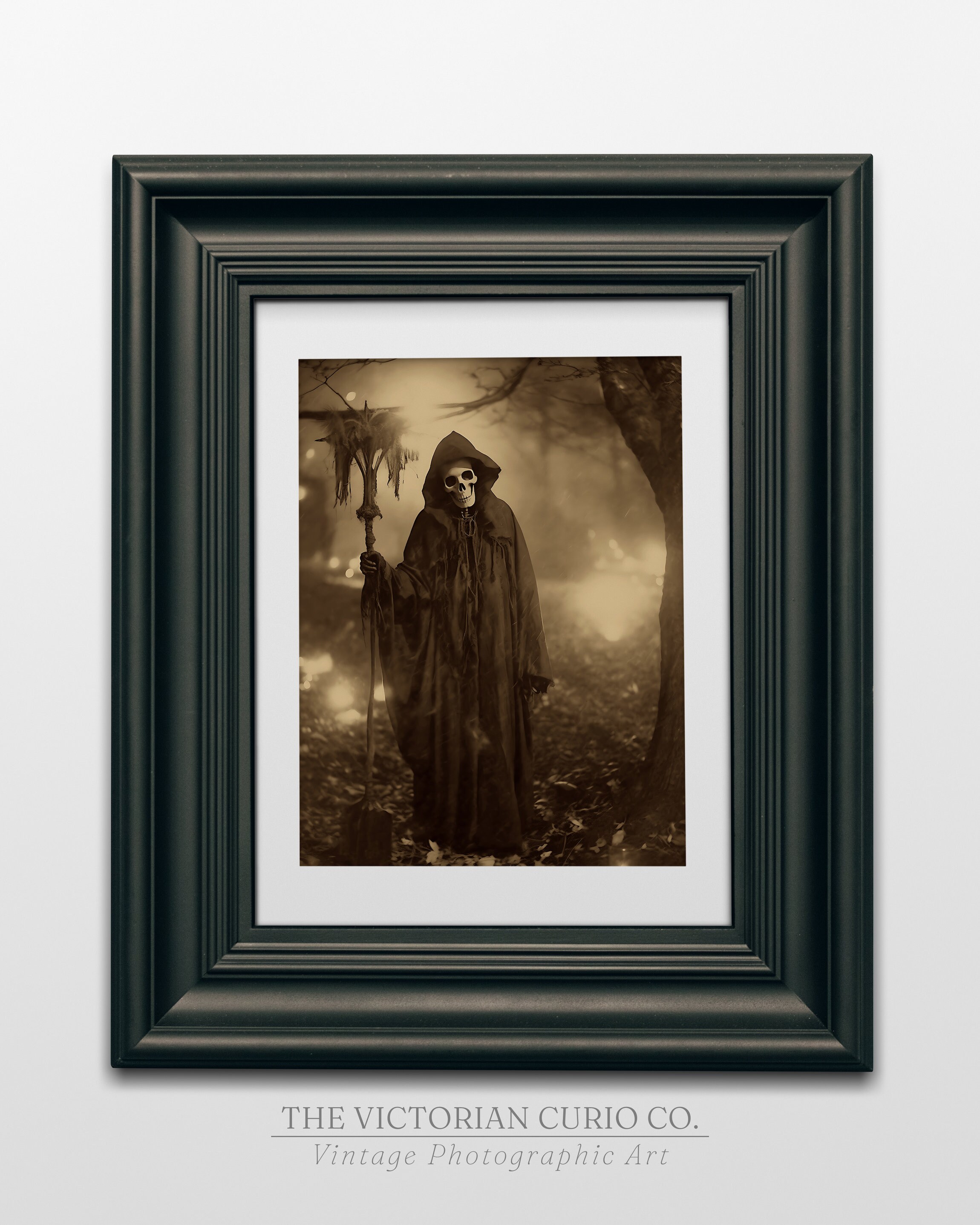 Spooky Grim Reaper Print PRINTABLE Halloween Wall Art Home - Etsy