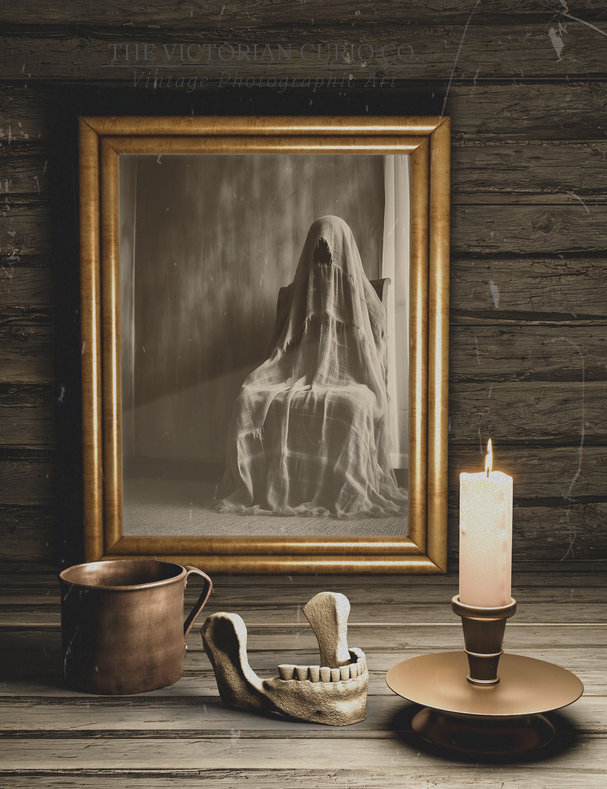 Creepy Chair Ghost Poster PRINTABLE Gothic Wall Art Witchy - Etsy