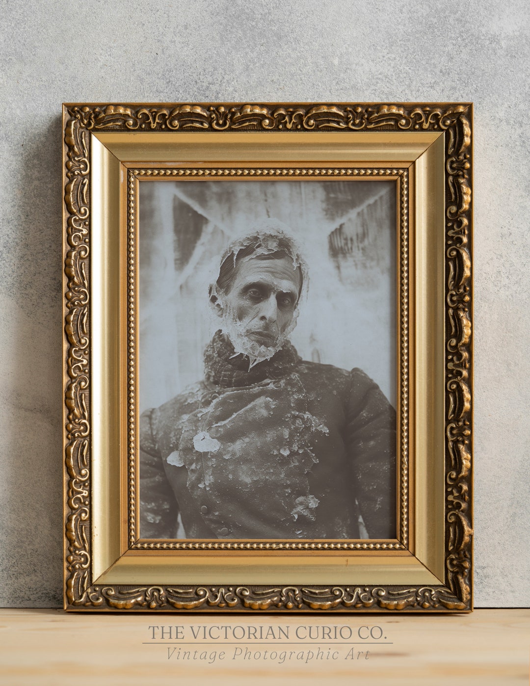 Icy Man Vintage Poster, PRINTABLE Ice Cursed Gentleman Portrait ...