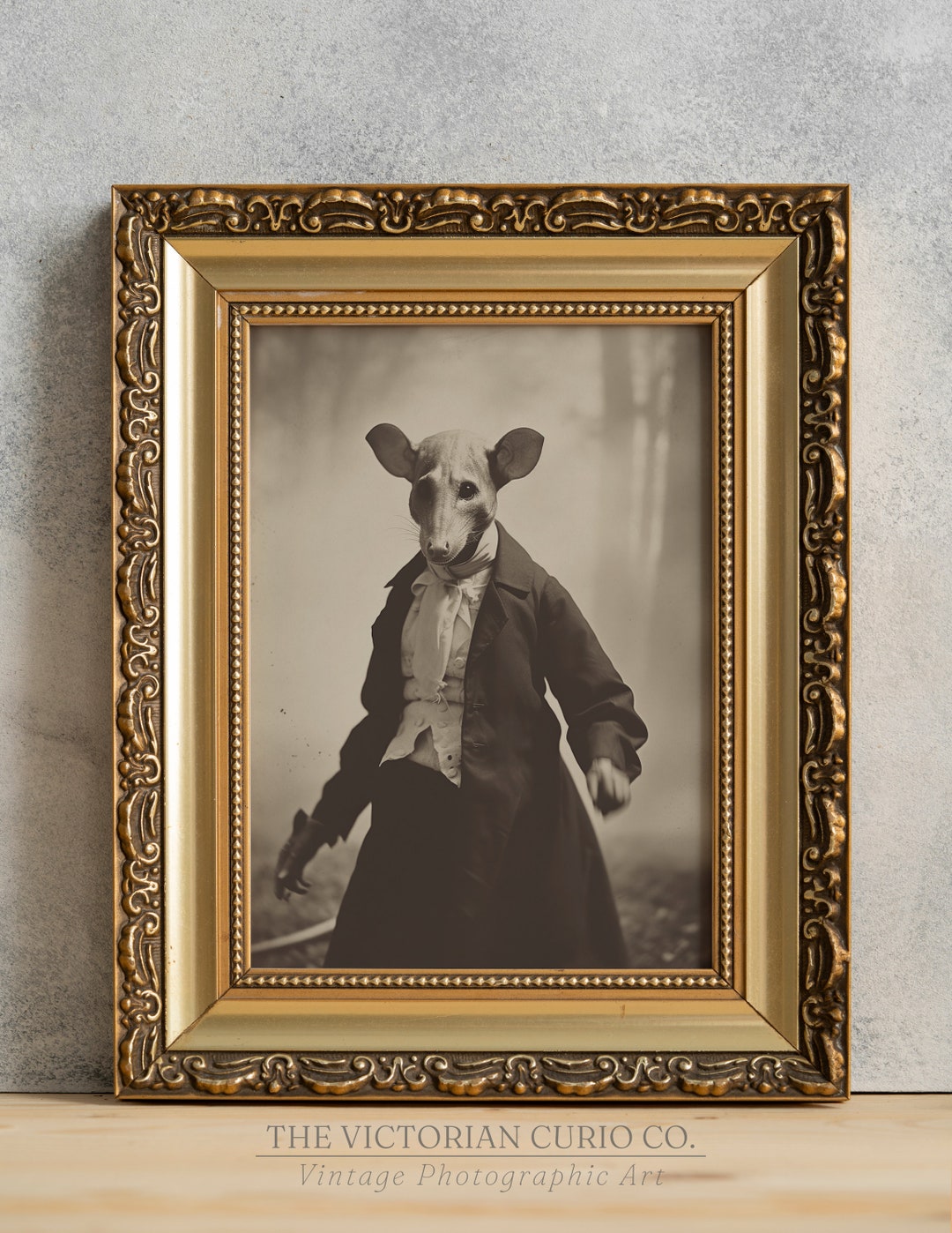 Gothic Rat Vintage Poster, PRINTABLE Spooky Rodent Photograph, Macabre ...