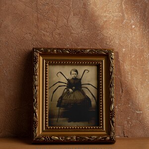 Creepy Spider Girl Print, PRINTABLE Vintage Poster, Home Decor ...