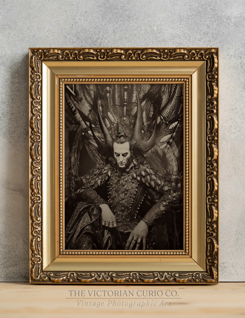 Satan Incarnate Creepy Poster PRINTABLE Satanic Art Dark - Etsy