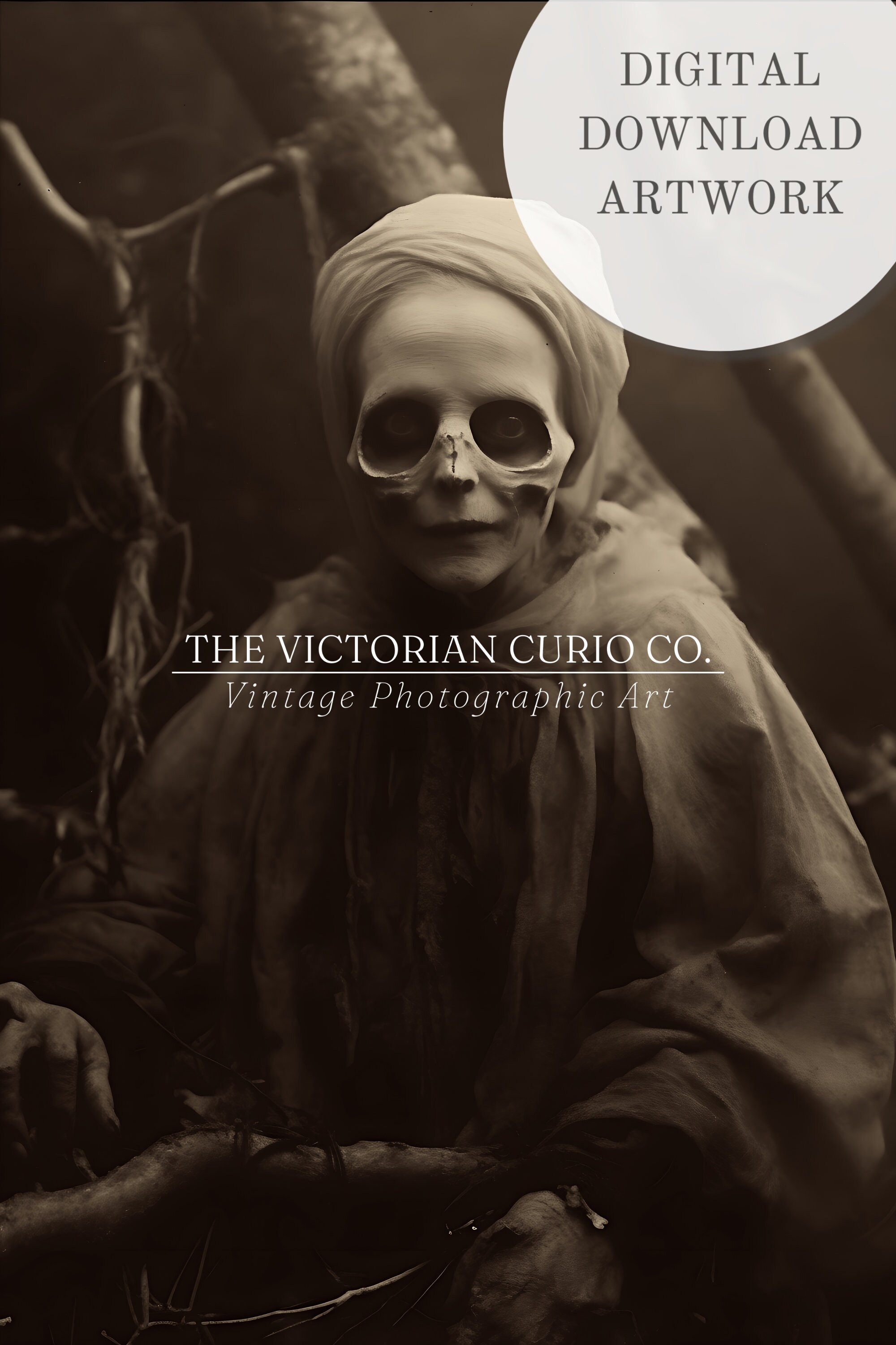 Vintage Creepy Demonic Witch PRINTABLE Photo Gothic Wall - Etsy