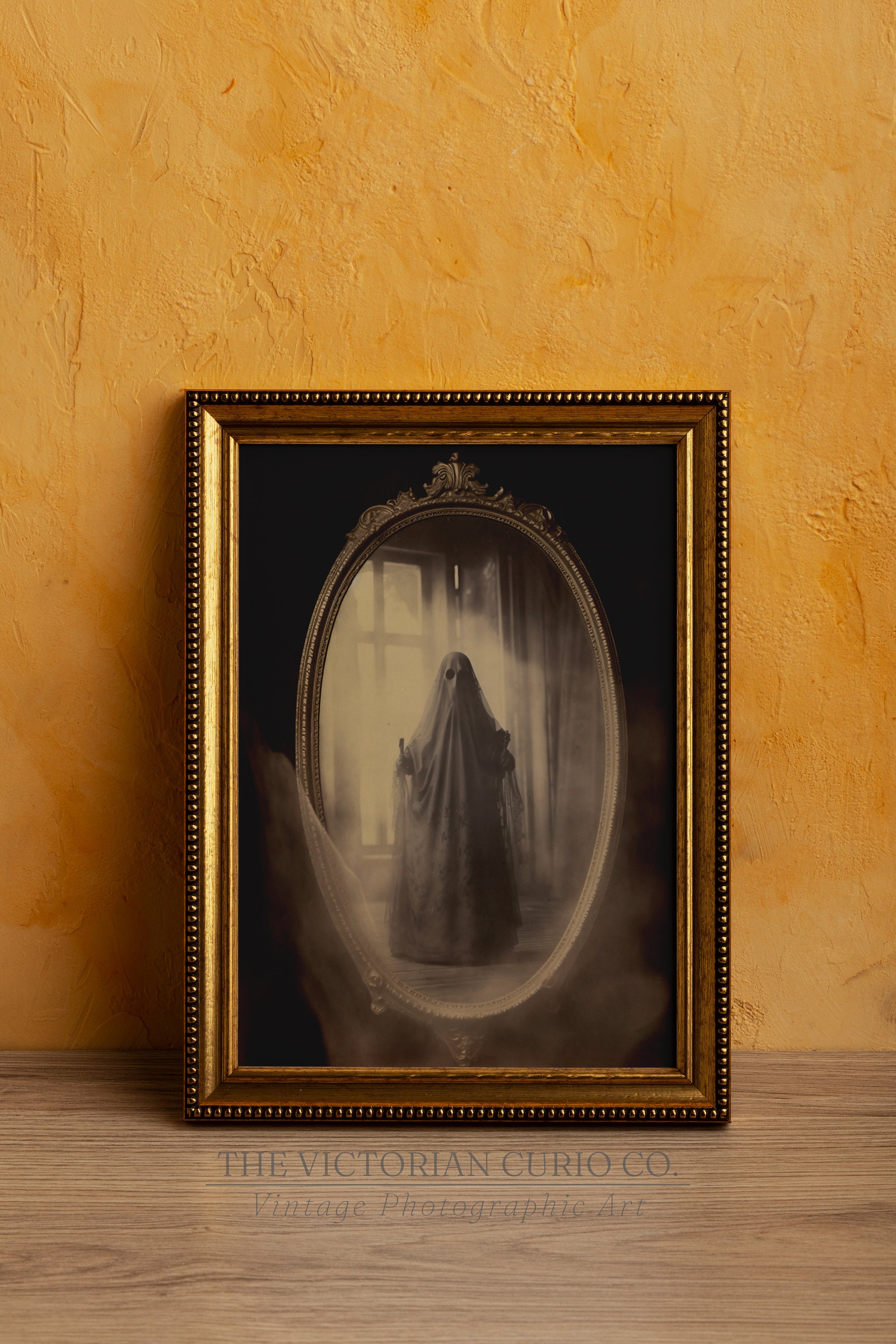 Misty Mirror Apparition Photo Victorian Spirit Photography - Etsy