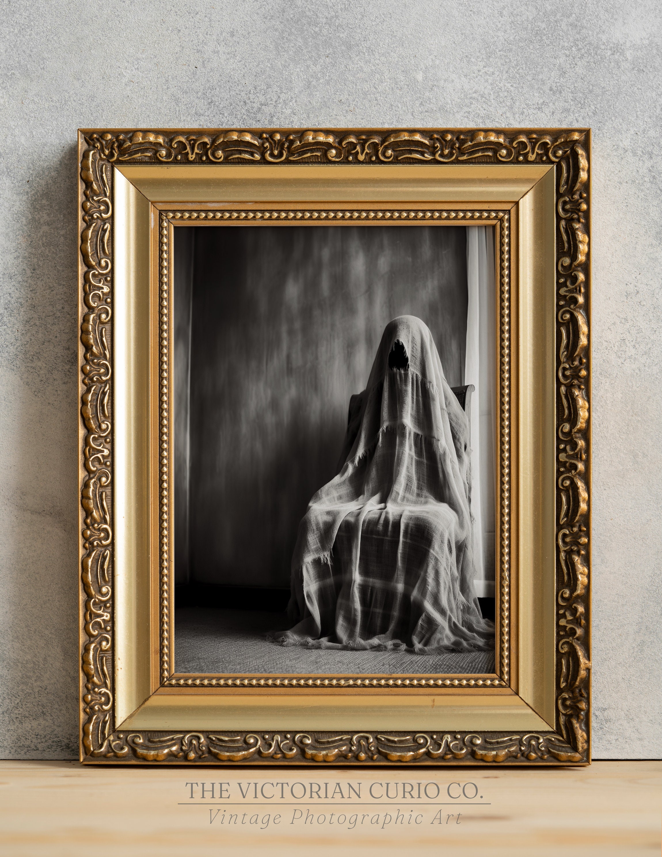 Creepy Chair Ghost Poster, PRINTABLE Gothic Wall Art, Witchy Decor ...