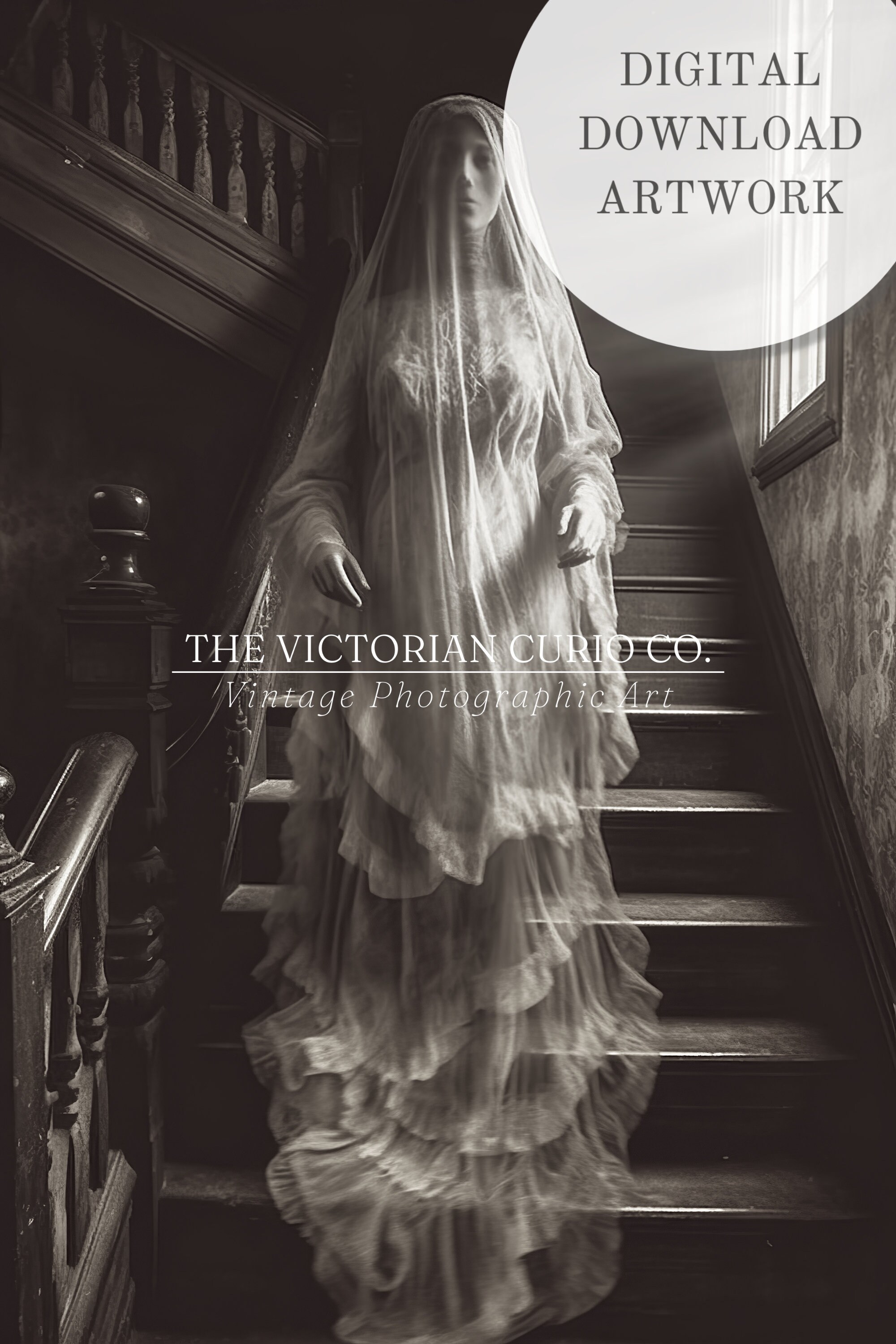 PRINTABLE Halloween Ghosts Bundle, Set of 8 Photos, Prints Collection ...