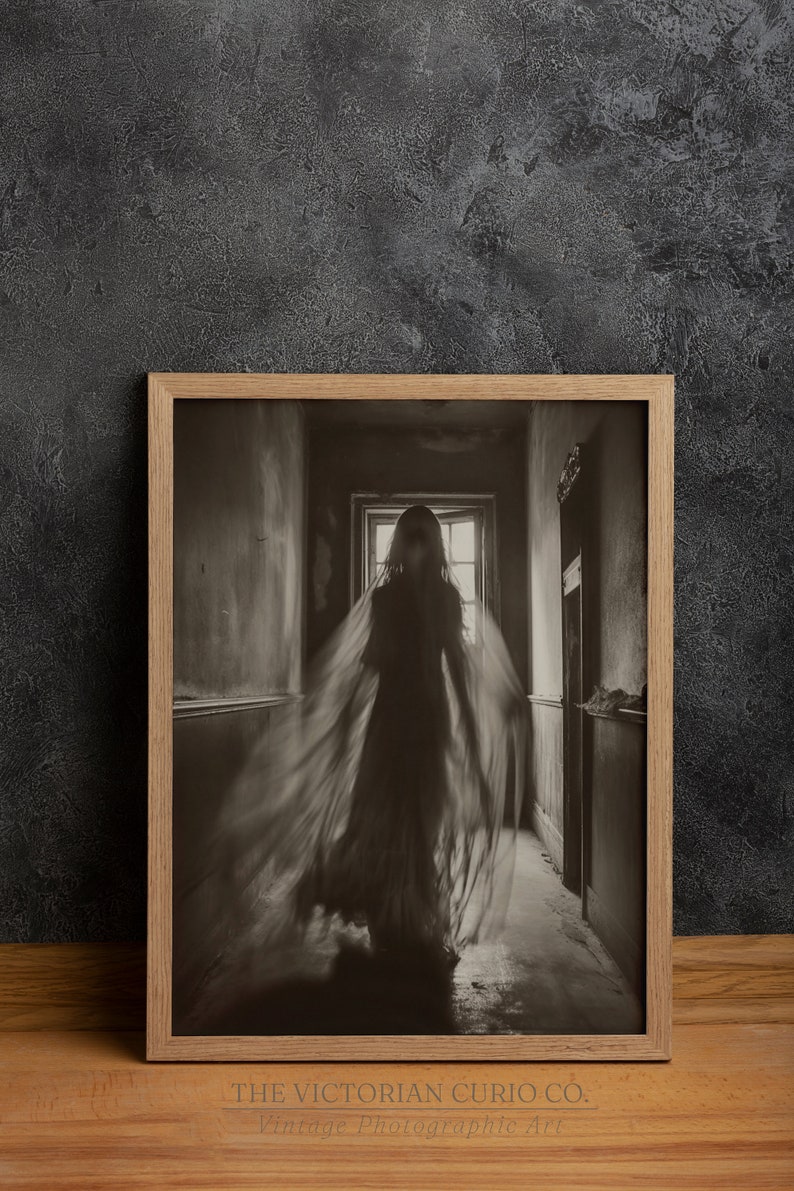 Vintage Ethereal Ghost Photograph, Gothic Occult Photography, PRINTABLE ...