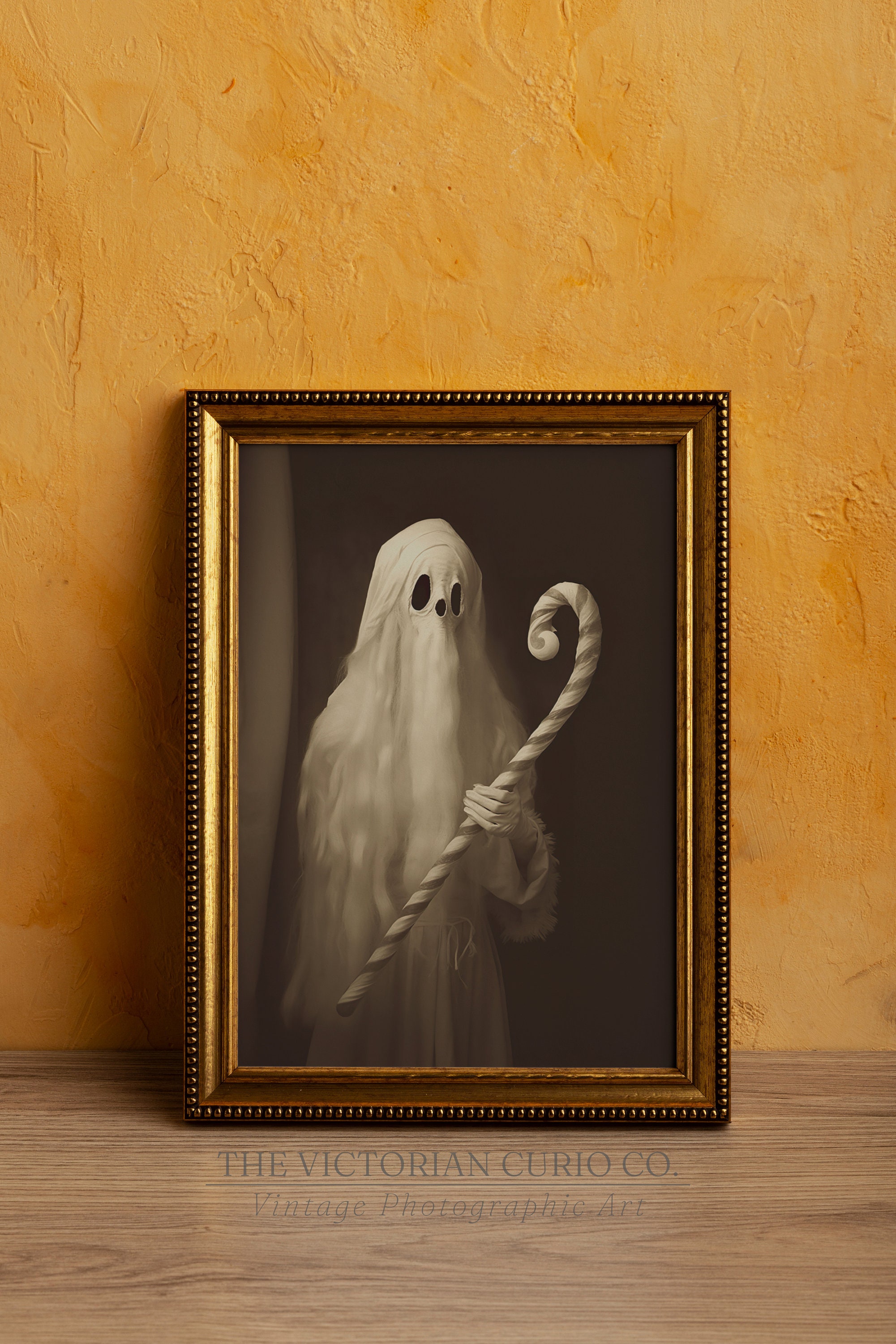 Candy Cane Ghost Print, PRINTABLE Photo, Spooky Christmas Decor ...
