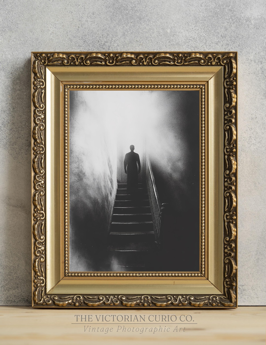 Counting Down the Steps, PRINTABLE Surreal Horror Art, Unreal Goth ...