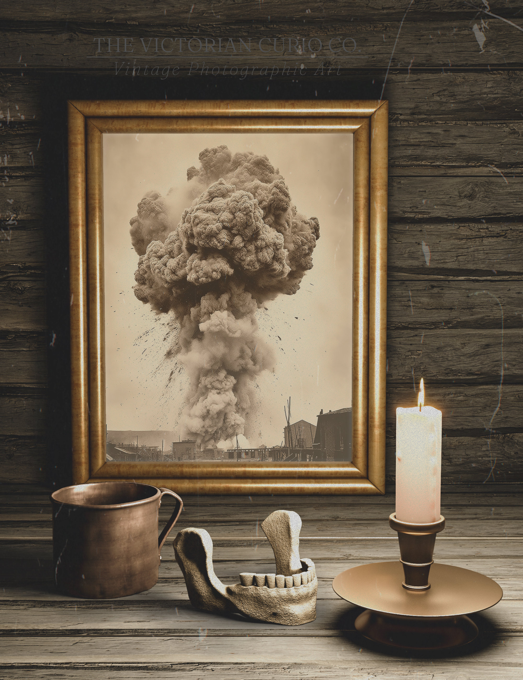 Victorian Factory Explosion Photo, PRINTABLE Vintage Photographic Art ...