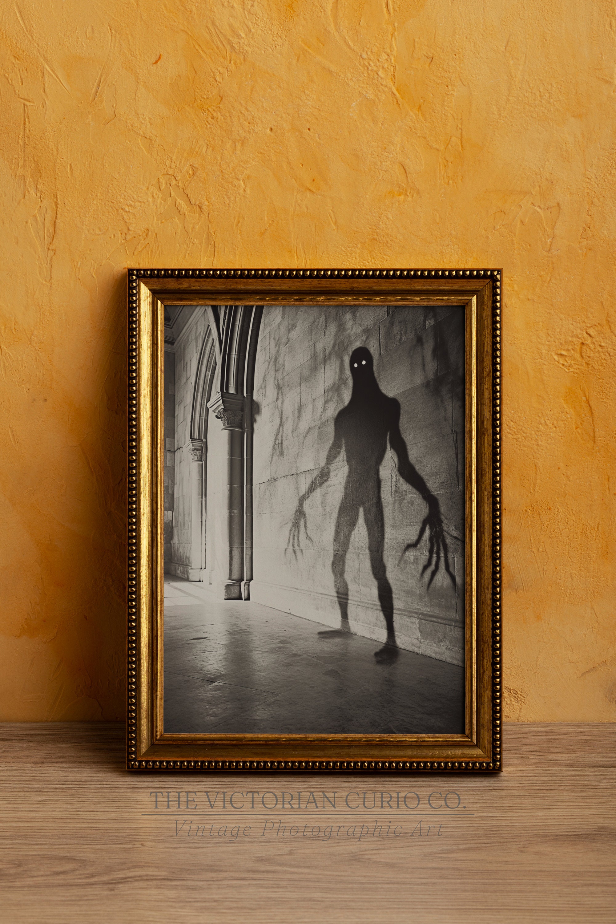 Scary Shadow Entity Print, PRINTABLE Classic Horror Art, Eerie Vintage ...