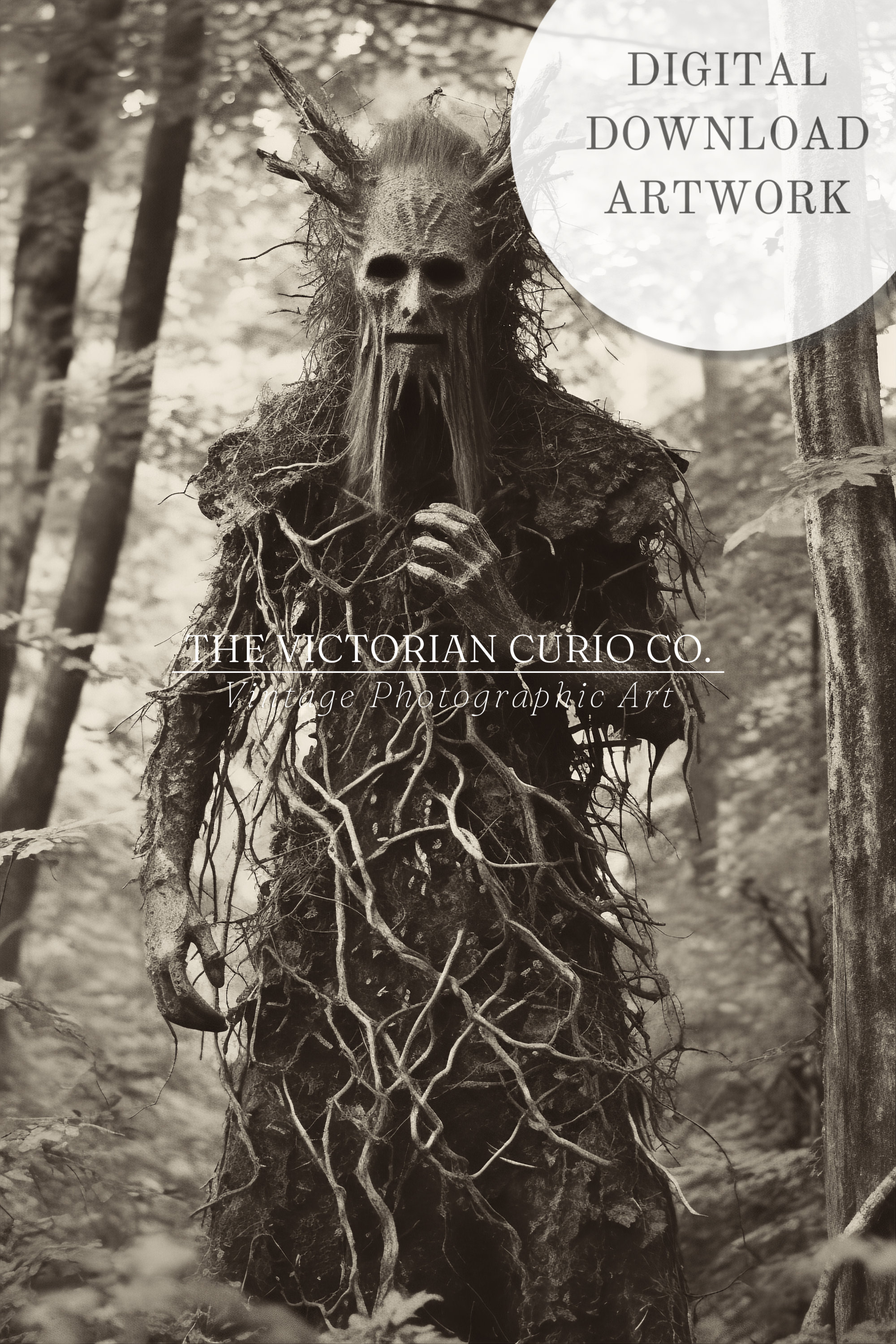 Guardian of the Forest PRINTABLE Folklore Wall Art Goth - Etsy