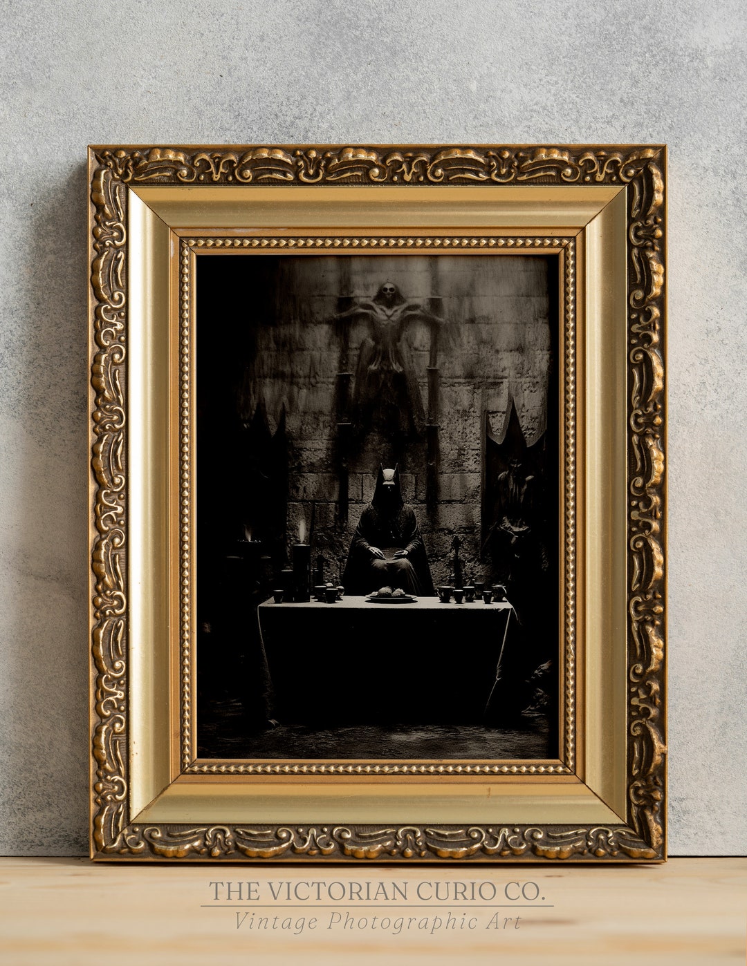Dark Altar Summoner Photograph, PRINTABLE Creepy Wall Art, Black Mass ...