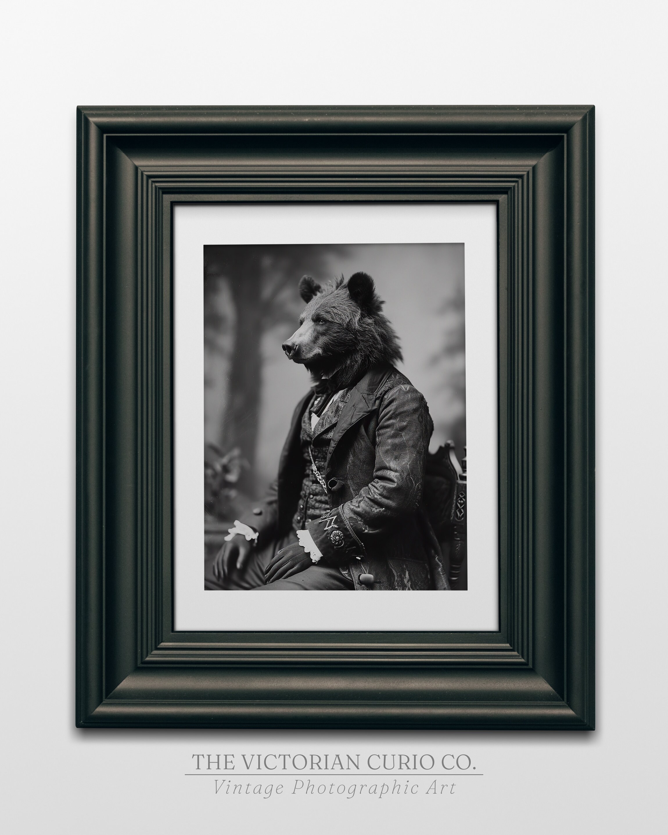 Gothic Bear Vintage Poster, PRINTABLE Goth Victorian Art, Vintage ...