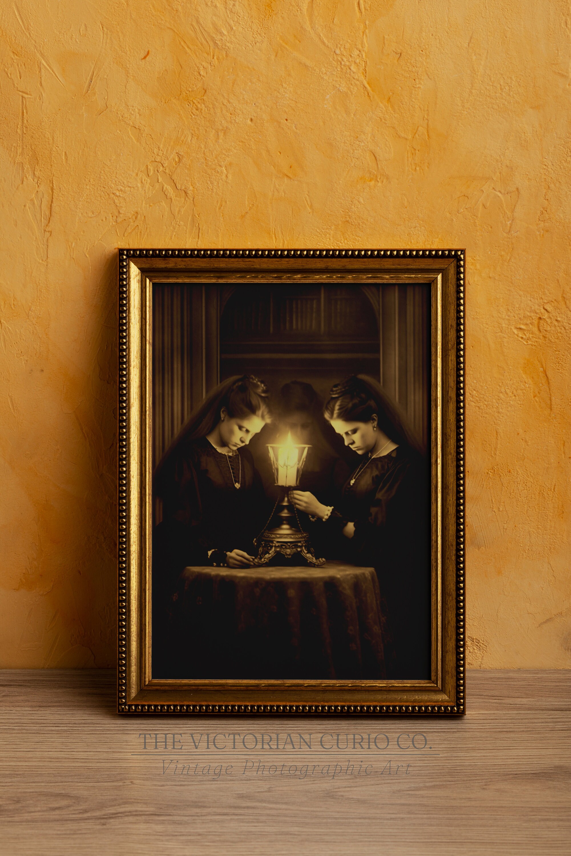 Victorian Twins Seance Photograph, PRINTABLE Vintage Spirit Photography ...
