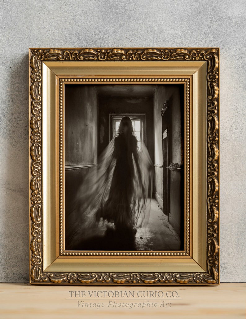 Vintage Ethereal Ghost Photograph, Gothic Occult Photography, PRINTABLE ...