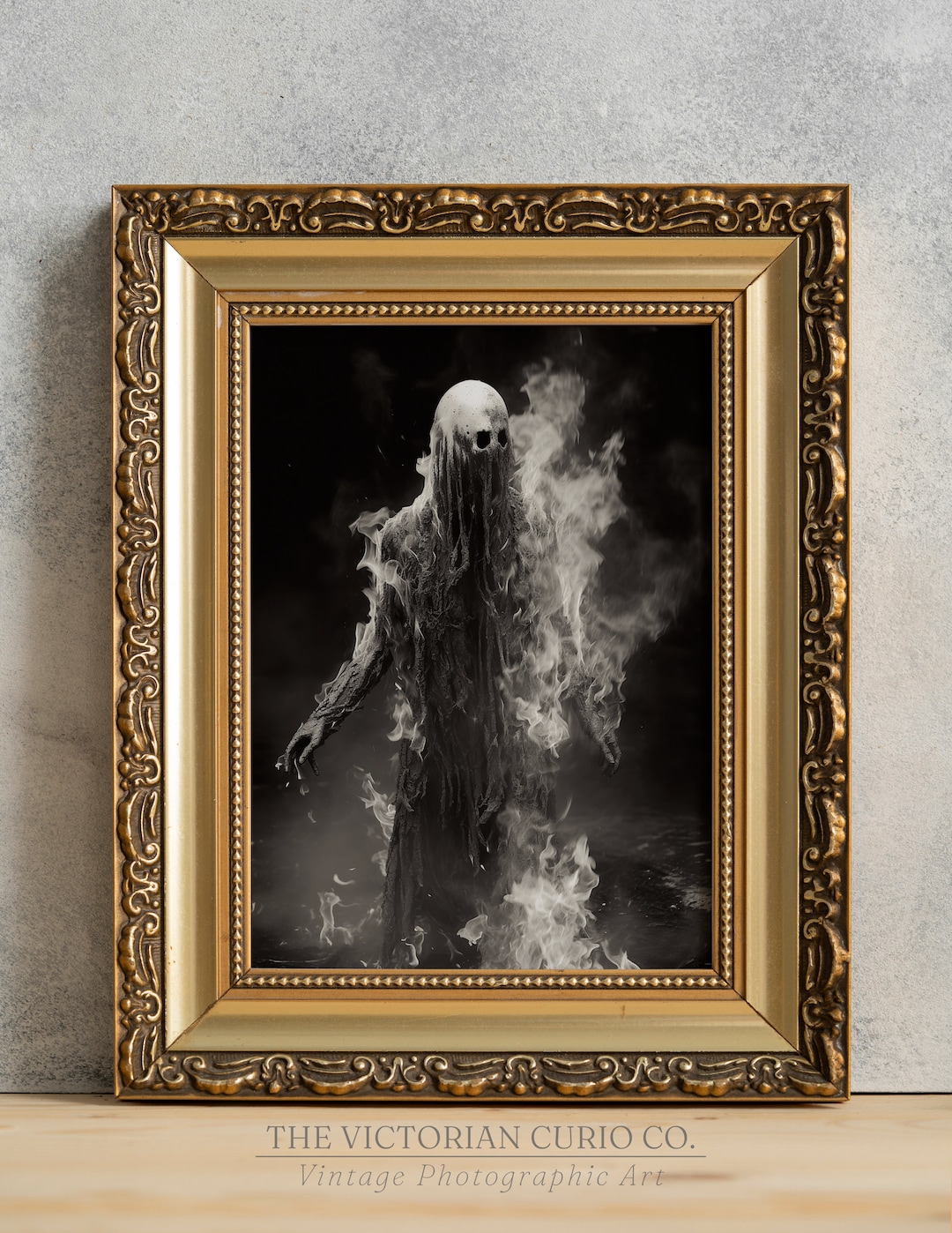 Burning Spirit Nightmare Poster, PRINTABLE Creepy Wall Art, Vintage ...