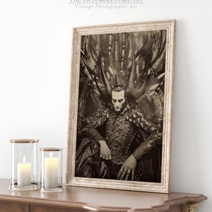 Satan Incarnate Creepy Poster, PRINTABLE Satanic Art, Dark Gothic Wall ...