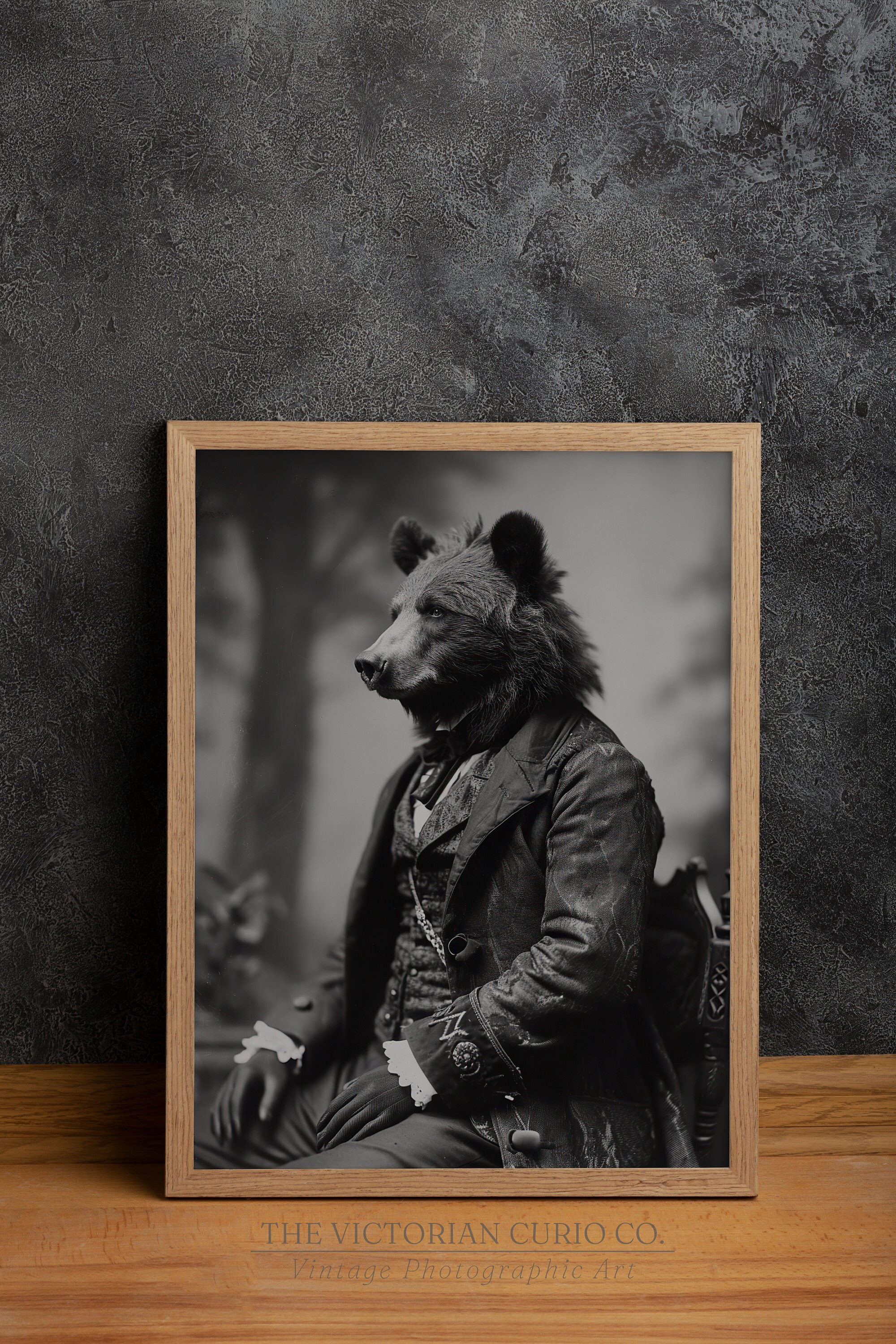 Gothic Bear Vintage Poster, PRINTABLE Goth Victorian Art, Vintage ...