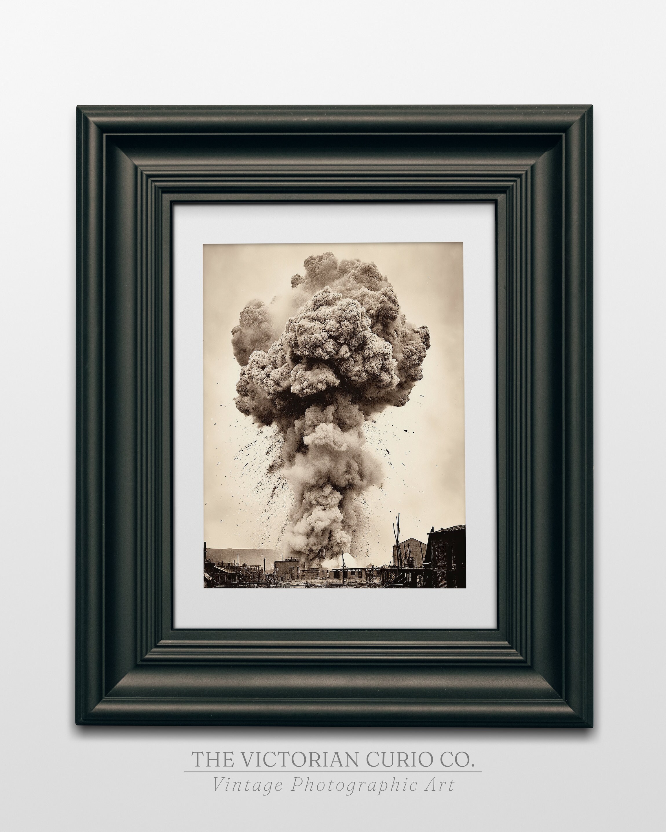 Victorian Factory Explosion Photo, PRINTABLE Vintage Photographic Art ...