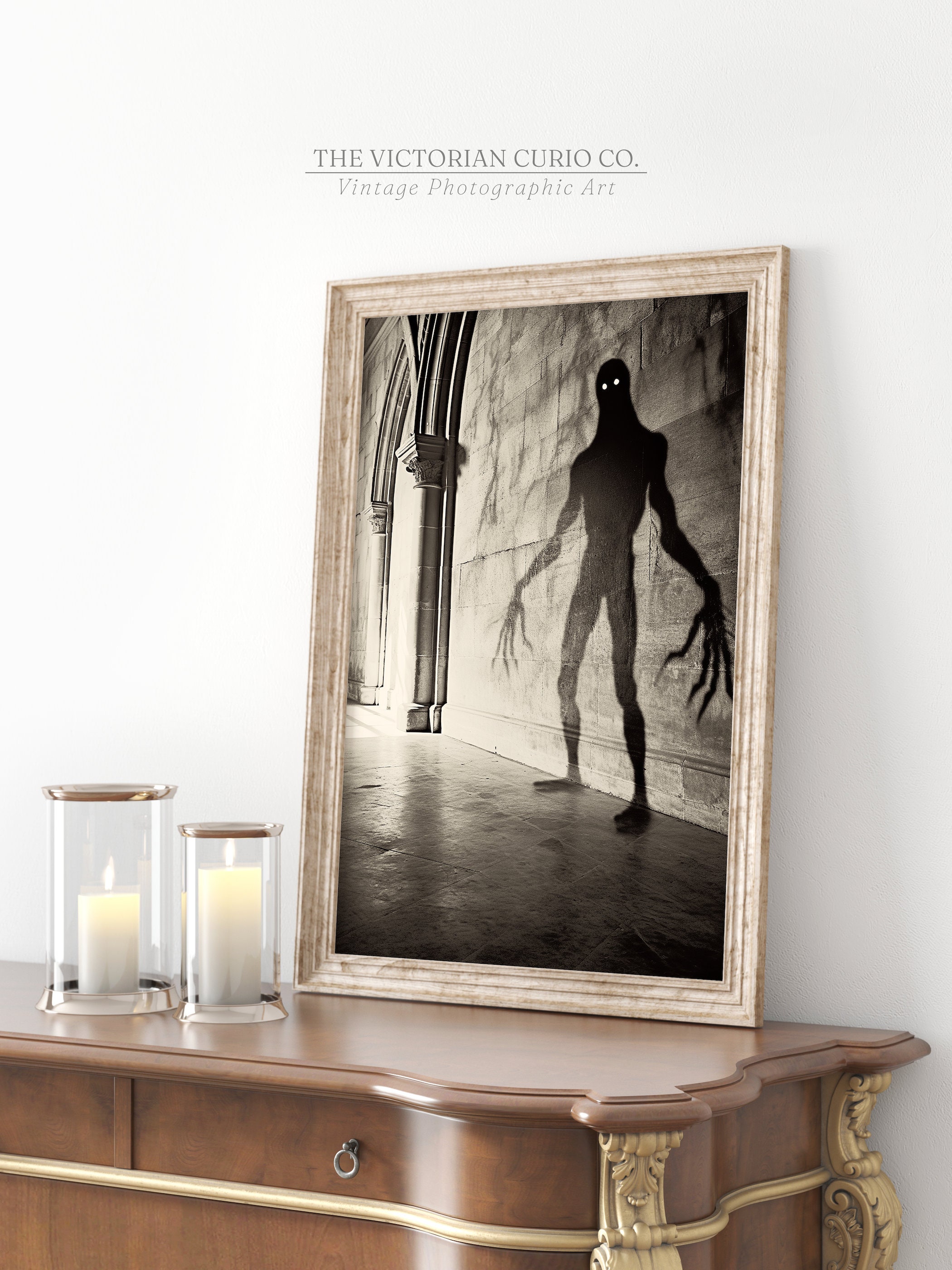 Scary Shadow Entity Print PRINTABLE Classic Horror Art Eerie - Etsy