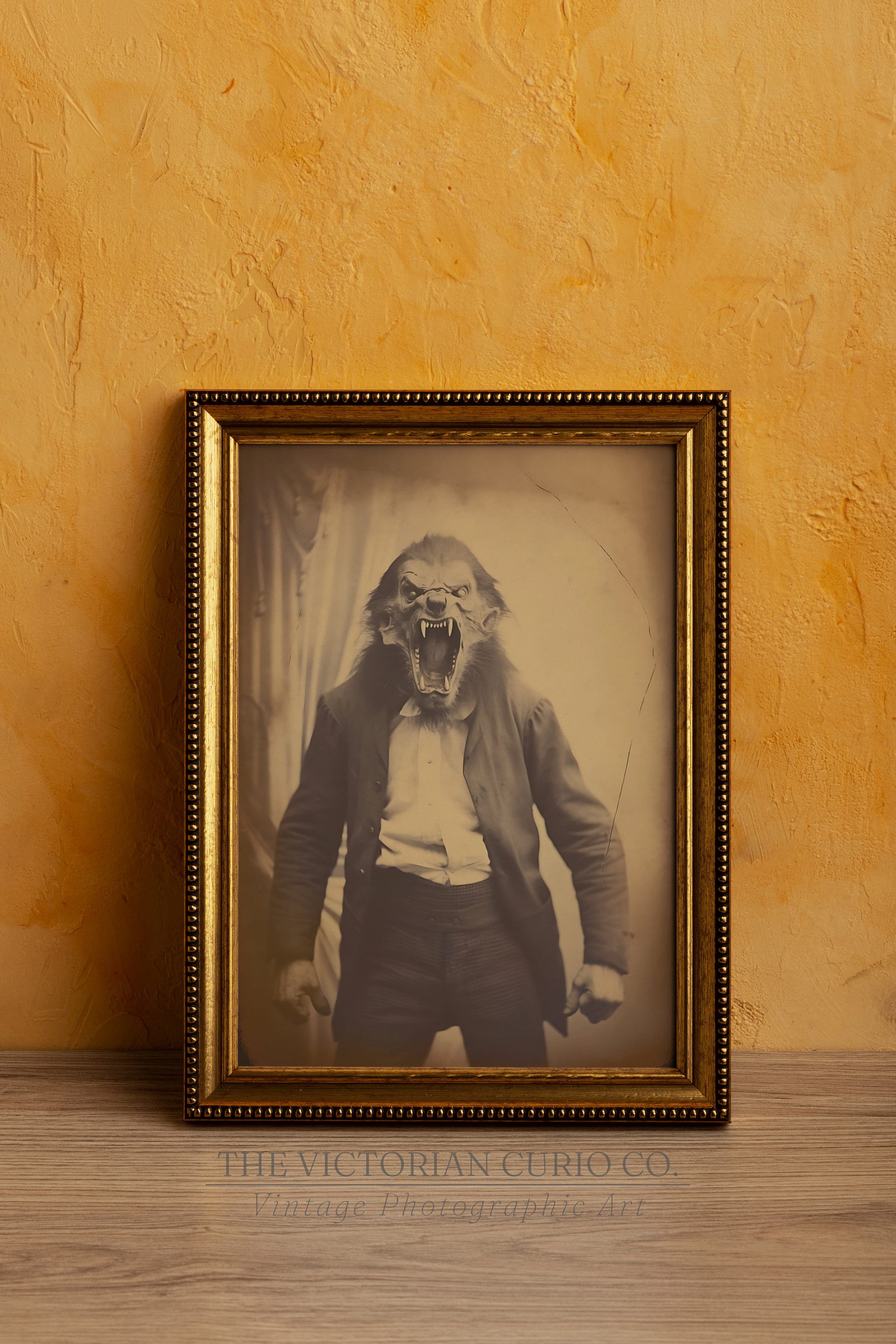 Vintage Roaring Werewolf Poster, PRINTABLE Shapeshifting Beast Art ...