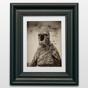 Wicker Mummy Monster Poster, PRINTABLE Vintage Photographic Art ...