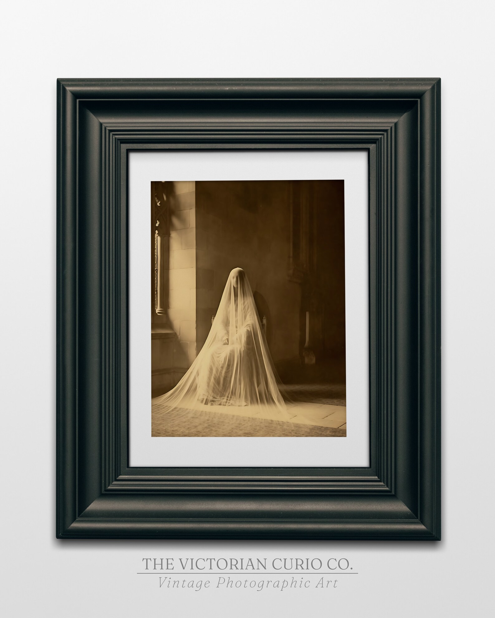 Classical Gothic Ghost Photograph, Victorian Goth PRINTABLE Wall Art ...