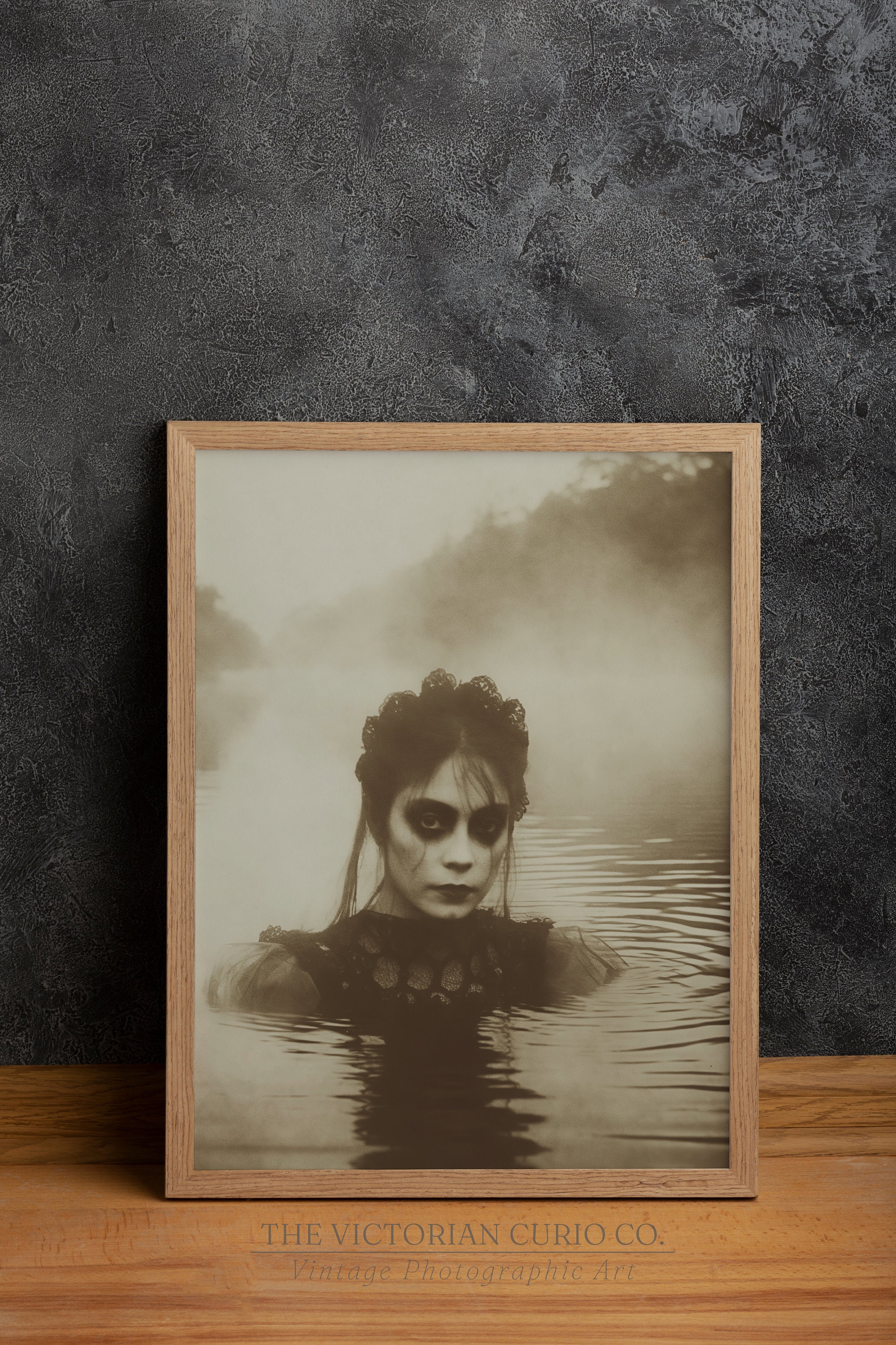 Gothic Nymph Vintage Poster, PRINTABLE Eerie Victorian Photograph, Dark ...