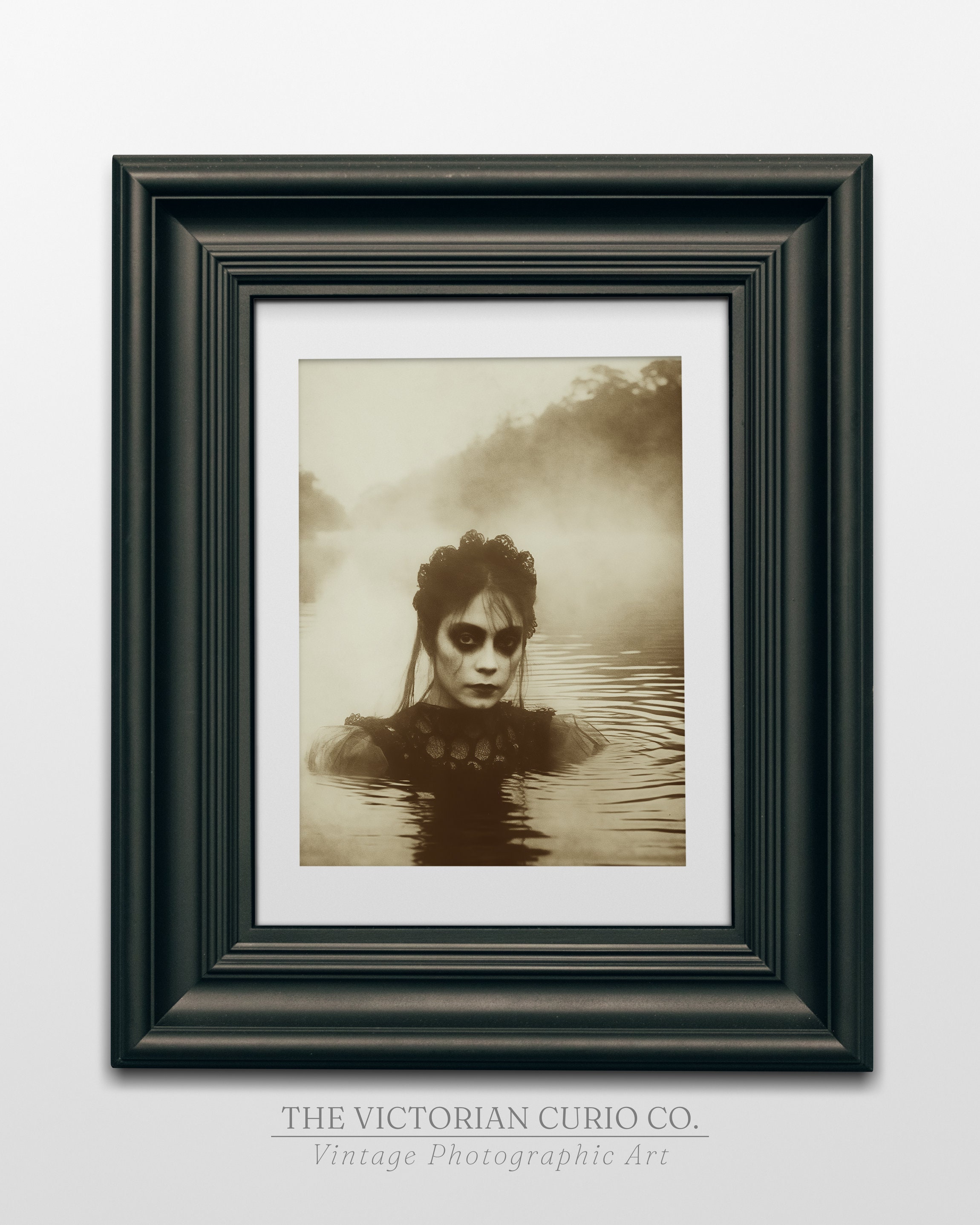 Gothic Nymph Vintage Poster, PRINTABLE Eerie Victorian Photograph, Dark ...