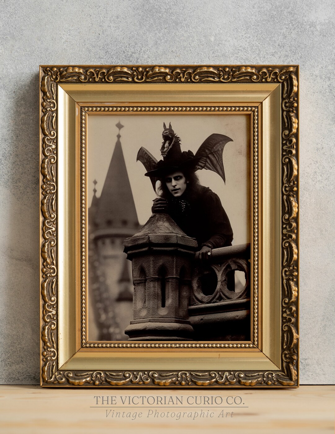 Gothic Gargoyle Vintage Poster, Eccentric Victorian Man PRINTABLE Photo ...