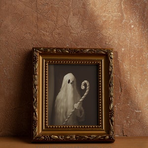 Candy Cane Ghost Print, PRINTABLE Photo, Spooky Christmas Decor ...