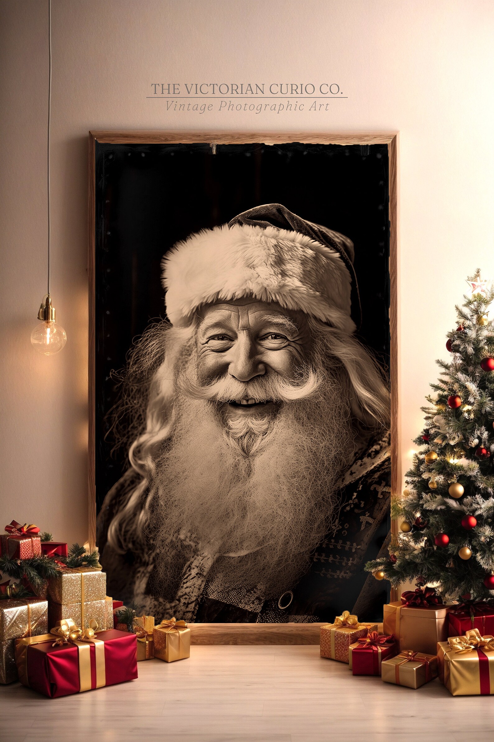 Vintage Santa Portrait Photo PRINTABLE Father Christmas Art - Etsy Canada