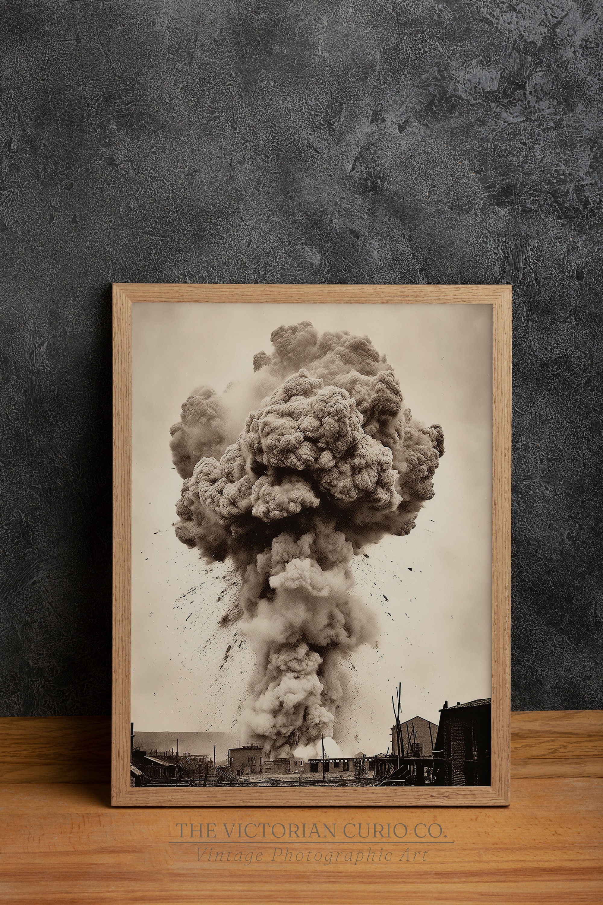 Victorian Factory Explosion Photo, PRINTABLE Vintage Photographic Art ...