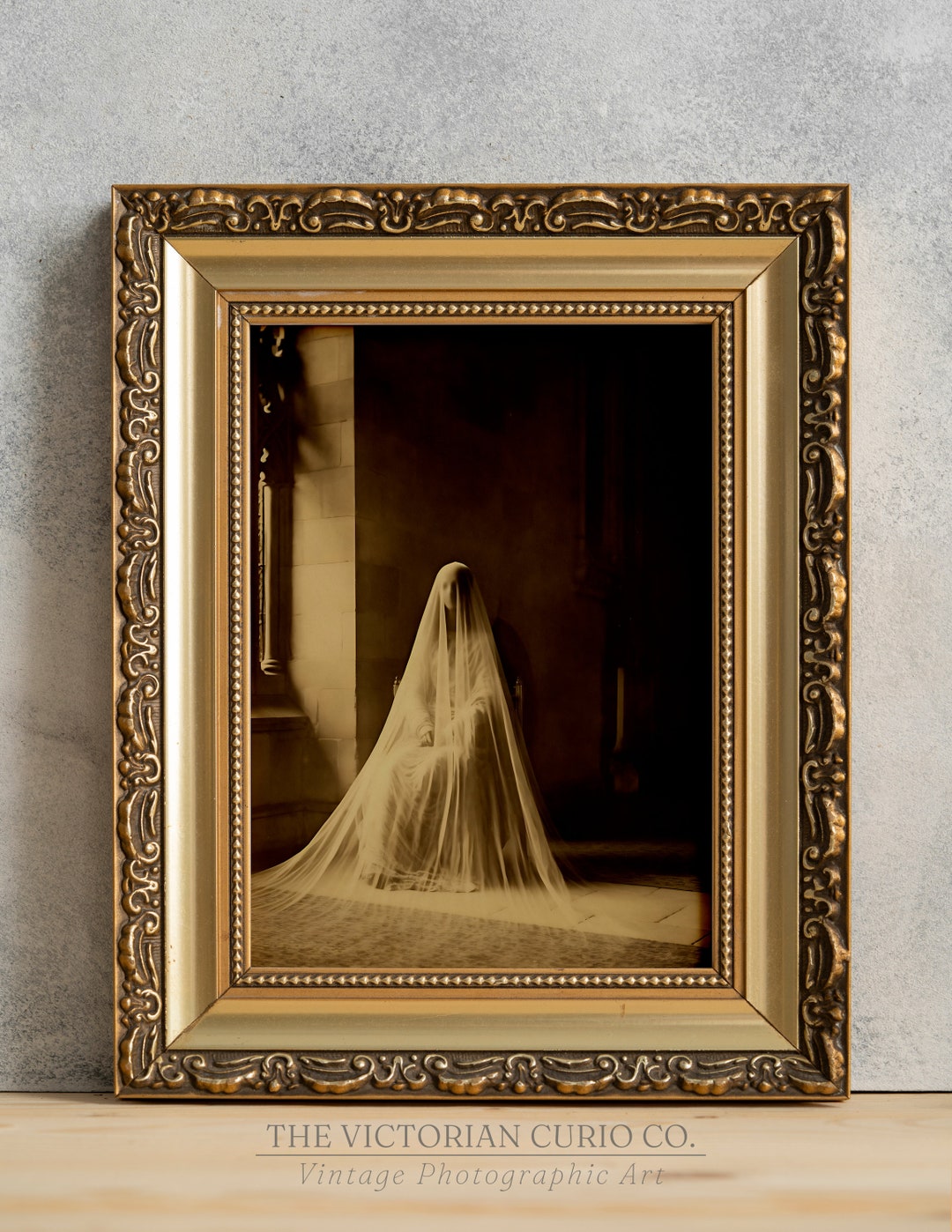 Classical Gothic Ghost Photograph, Victorian Goth PRINTABLE Wall Art ...