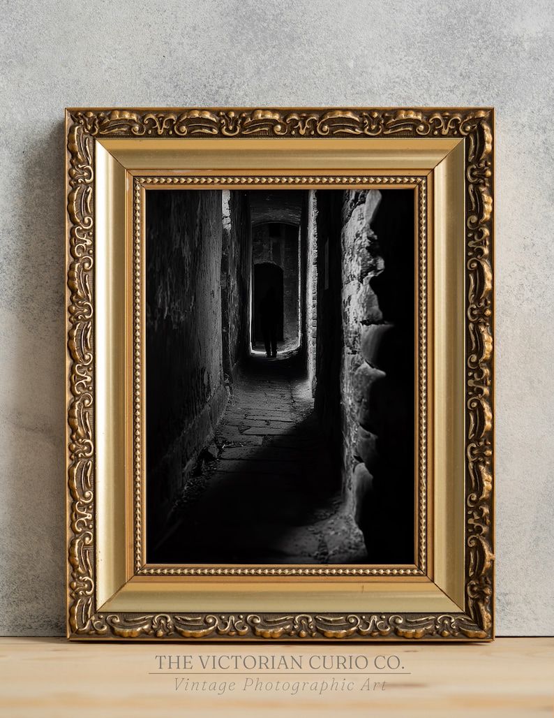 Shadow Entity Lurking in the Darkness, PRINTABLE Occult Art, Goth ...