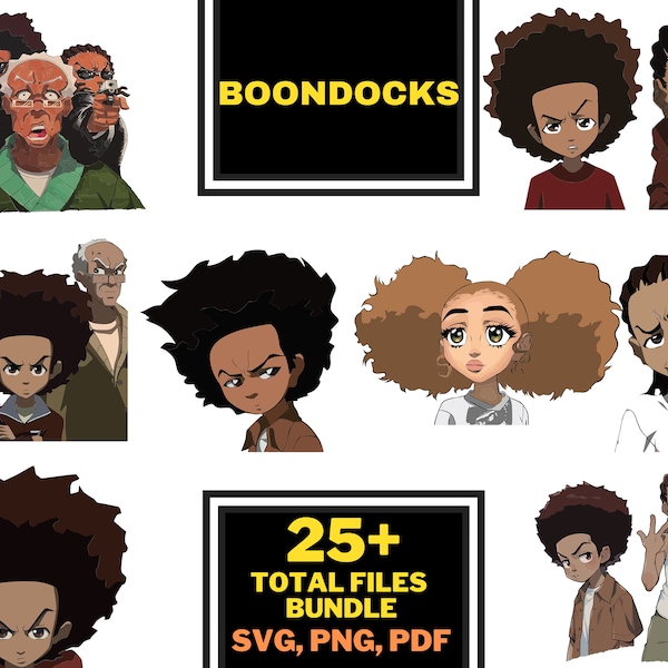 Boondocks Riley Embroidery - Etsy Canada