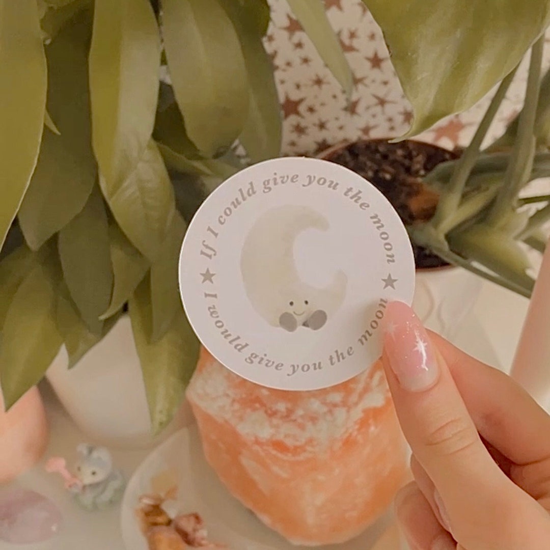 Moon Song Sticker Cute Sticker Aesthetic Sticker Trendy Sticker Laptop ...