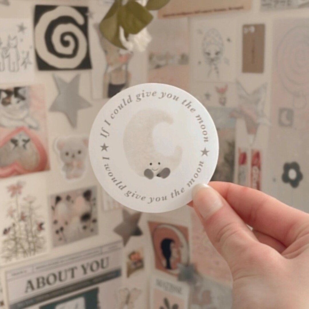 Moon Song Sticker Cute Sticker Aesthetic Sticker Trendy Sticker Laptop ...