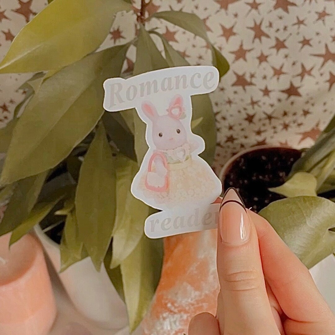 Romance Reader Sticker Cute Bookish Sticker Book Lover Gift Aesthetic ...