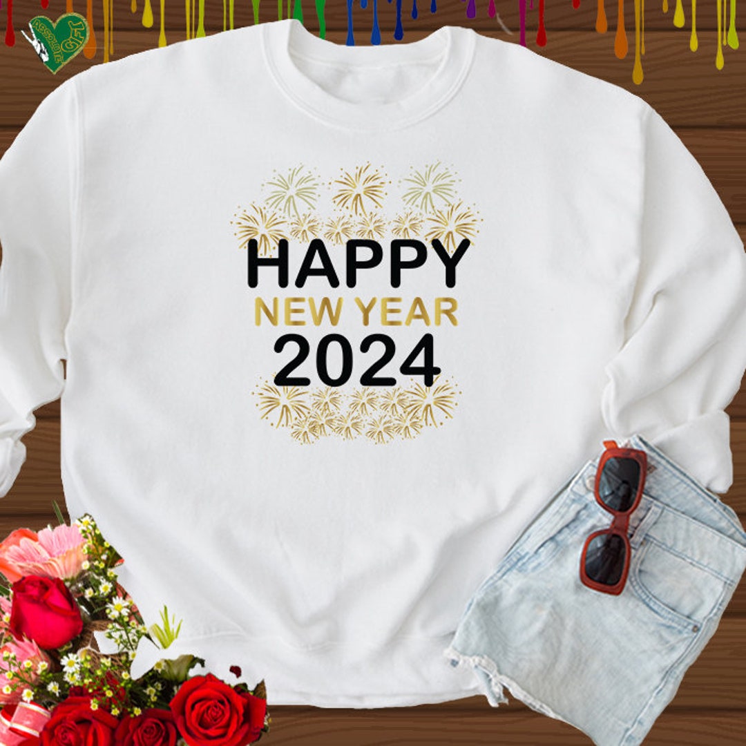 Happy New Year 2024 Gift, New Year Party Sweatshirt, Winter Vacation ...