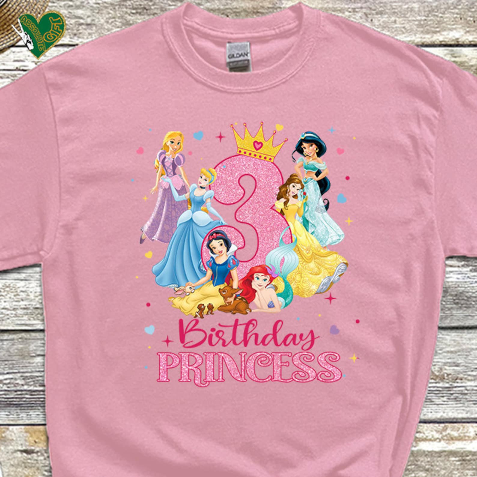 3rd Birthday T Shirt, Princess Birthday Tee, Ladies Birthday Shirt,triple Princess Birthday Tee ...