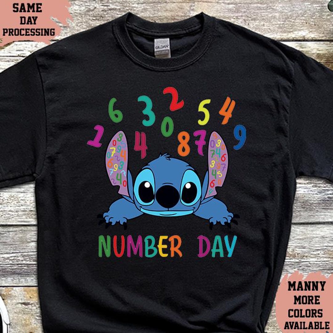 Lilo T Shirt, Number Day Shirt, Numbers Lilo and Stitch Tee, Stitch ...