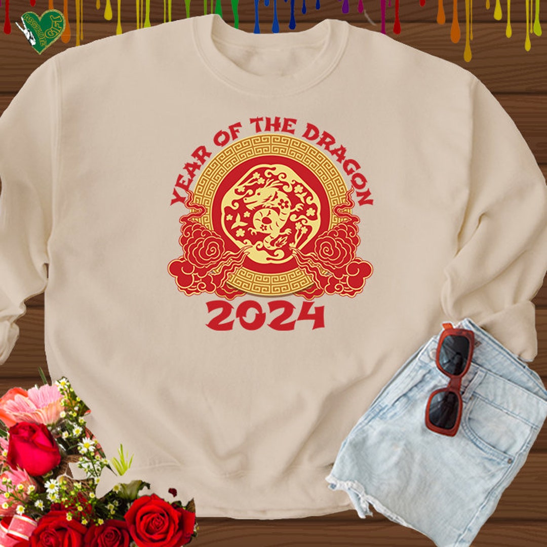2024 Year of the Dragon Jumper, Chinese New Year Gift Sweater, China ...
