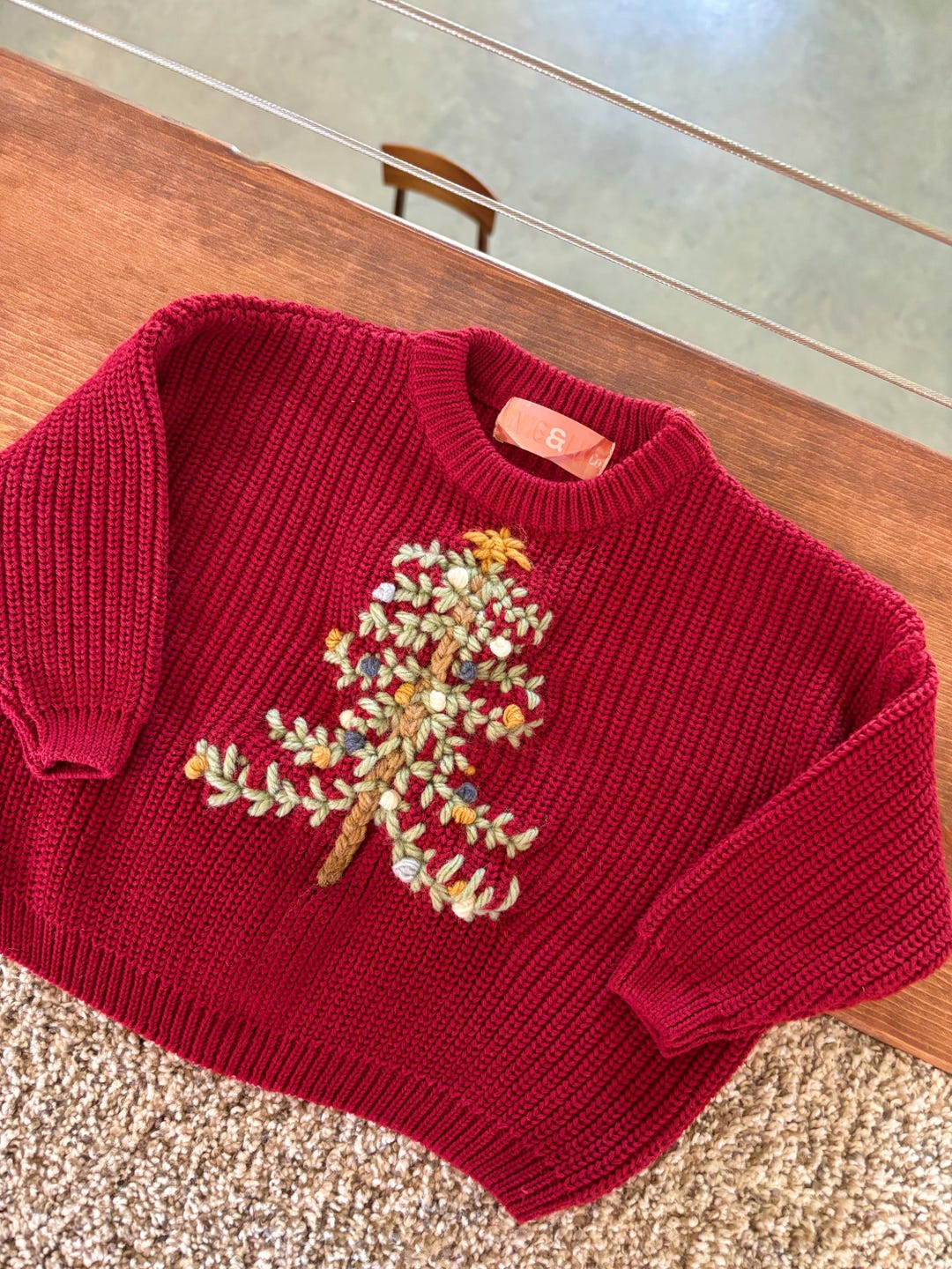 RED BERRY Name Personalized Embroidered Sweater - Etsy