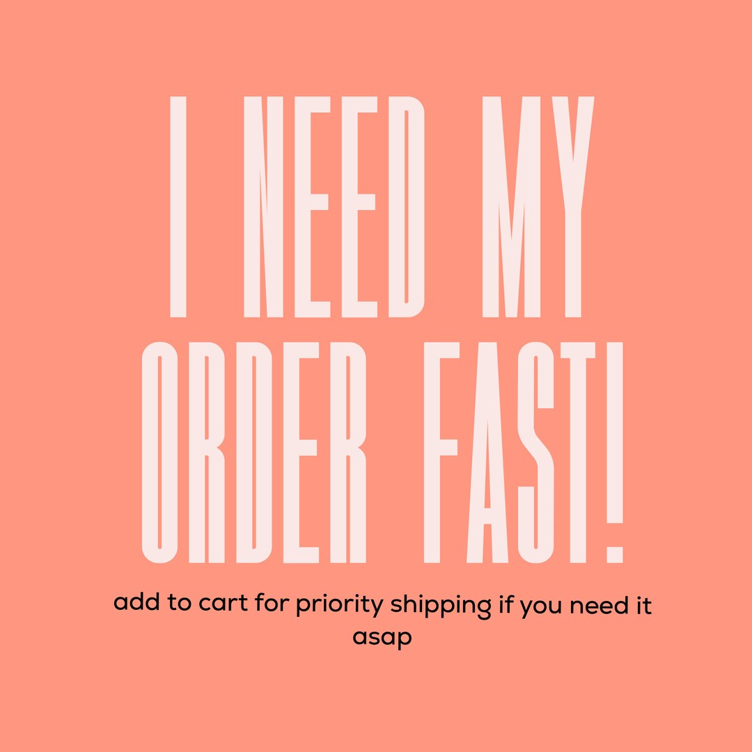 RUSH MY ORDER! Evie and Lu Co Shipping Upgrade, Ship My Order Fast ...