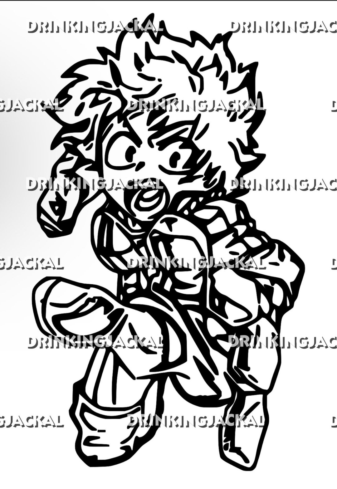 My Hero Academia Deku Sticker Decal Waterproof Etsy