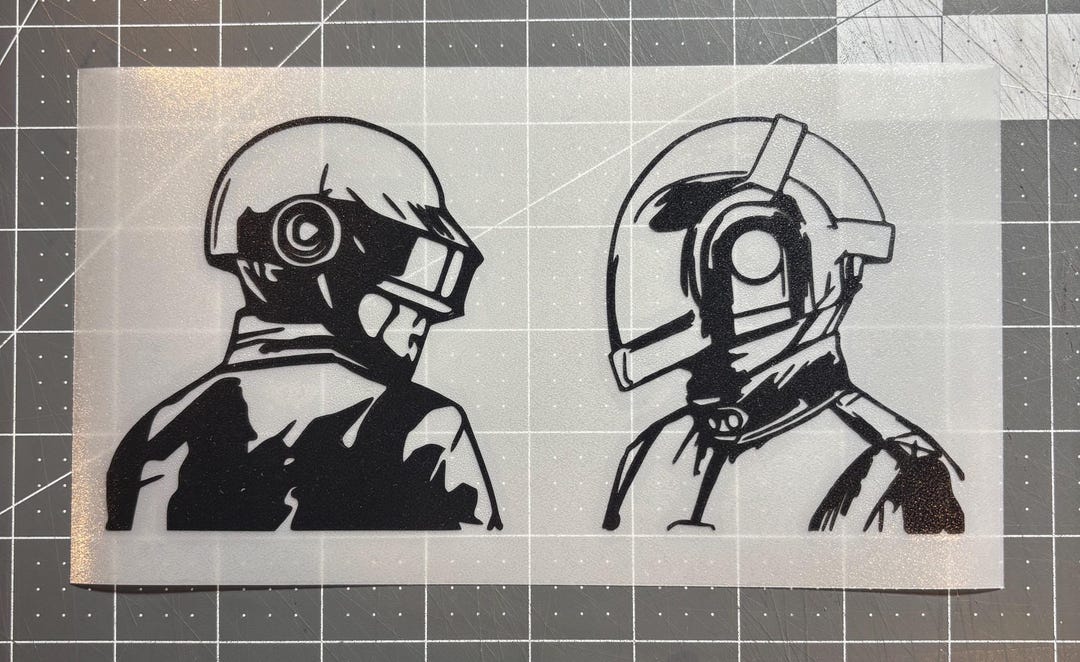 Daft Punk Sticker, Daft Punk Vinyl Sticker, Daft Punk Decal, Daft Punk ...